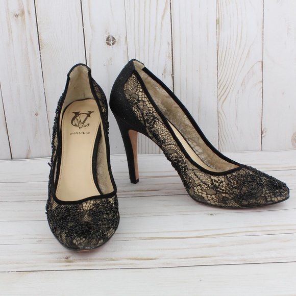 Vince Camuto | Shoes | Vc Signature Vince Camuto Womens Black Lace ...